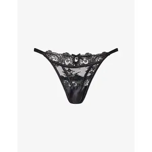 Lounge Arabella G-string Lace Thong - Black
