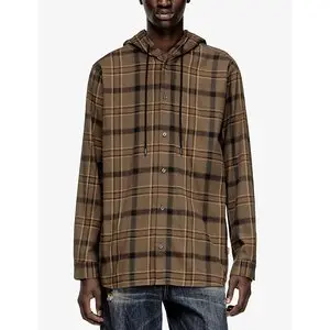 DIESEL® Cotton-blend Hooded Shirt