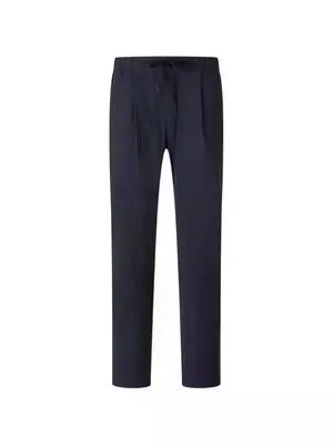 Herno Pleated Drawstring Trousers - Blue