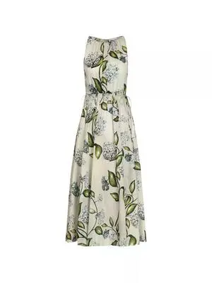 Oscar De La Renta Flower-print Maxi Dress