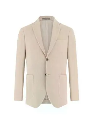Boggi Milano Micro–textured Patch-pocket Blazer - Neutrals