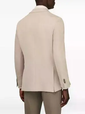 Boggi Milano Micro–textured Patch-pocket Blazer - Neutrals