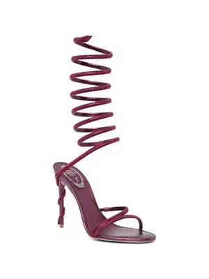 Rene Caovilla Embellished Spiral Sandals