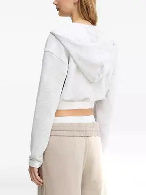 LA MANIA Cropped Zip Hoodie
