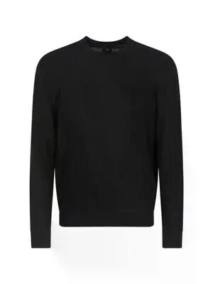 Armani Exchange Diamond-patterned Pullover - Black