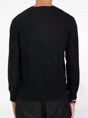 Armani Exchange Diamond-patterned Pullover - Black