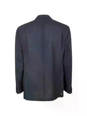 LARDINI Pinstriped Single-breasted Suit - Blue