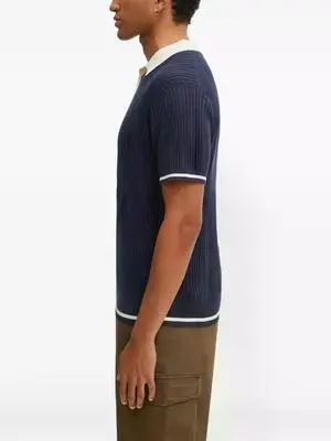 Filling Pieces Ribbed Polo Top