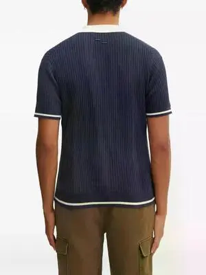 Filling Pieces Ribbed Polo Top