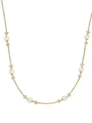 Emporio Armani Eagle Charm Pearl Necklace