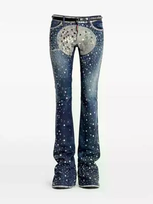 Dsquared2 Bootcut Jeans With Disco Ball Design