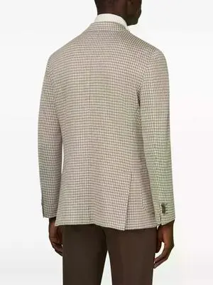 Boggi Milano Micro-patterned Single-breasted Blazer