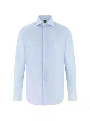 Boggi Milano Striped Windsor-collar Shirt - Blue