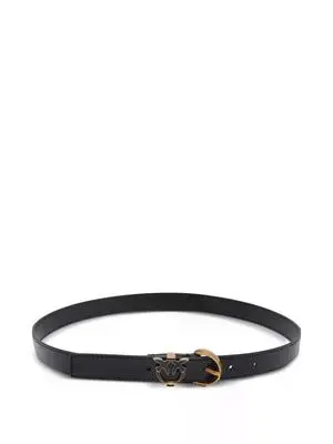 Pinko Love Birds Leather Belt - Black
