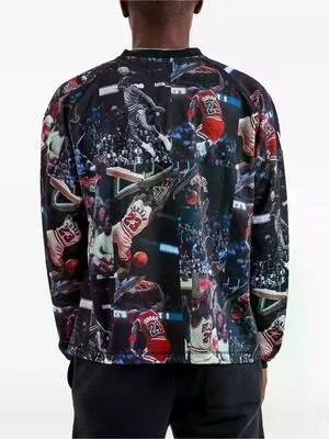 JORDAN All-over-print Crew-neck Top