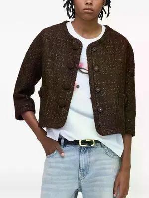Marc Jacobs Tweed Jacket With Chain Detail