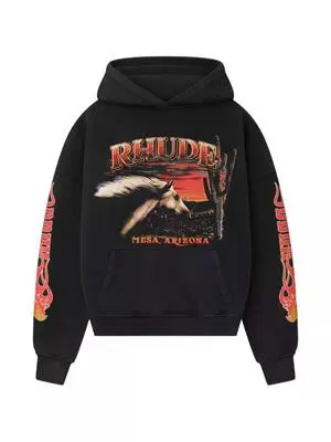 Rhude Mesa Stallion Hoodie - Black