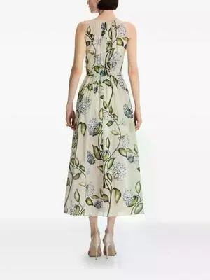 Oscar De La Renta Flower-print Maxi Dress