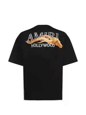 Amiri Hollywood Horse Printed T-shirt - Black