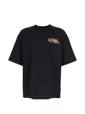 Amiri Hollywood Horse Printed Oversized T-shirt - Black