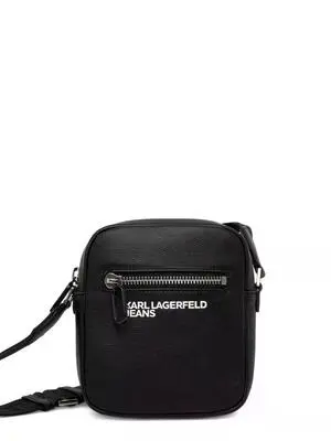 Karl Lagerfeld Logo Cross Body Bag - Black