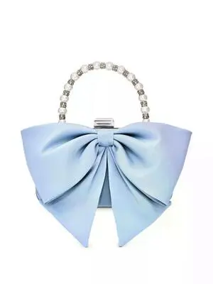 Sachin & Babi Bow Pearl Embellished Clutch - Blue