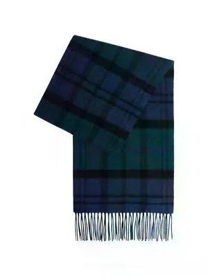 FURSAC Plaid Fringed Scarf