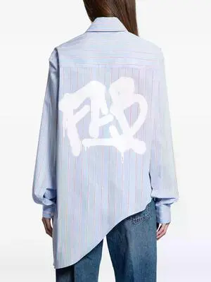 SSHEENA Asymmetric Poplin Shirt