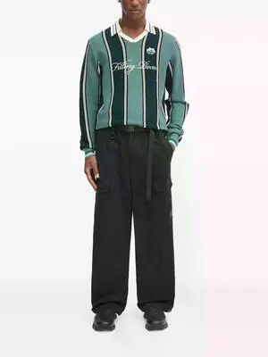 Filling Pieces Striped Football Jersey Sweatshirt