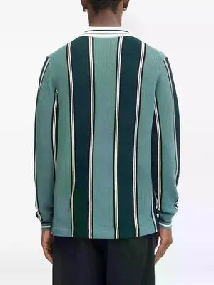 Filling Pieces Striped Football Jersey Sweatshirt