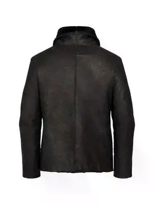 HANNES ROETHER Shearling Collar Jacket