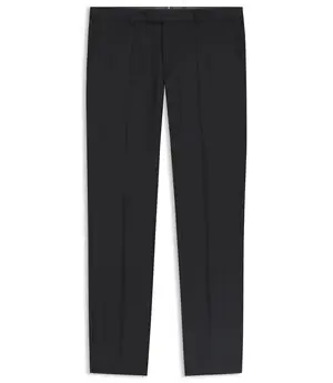 BOSS Slim-fit Stretch Wool Trousers - Light Grey