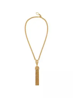 Oscar De La Renta Tassel Pendant Necklace - Gold