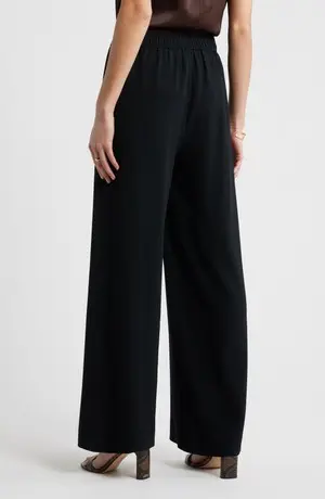 Nordstrom Wide-leg Pull-on Trousers