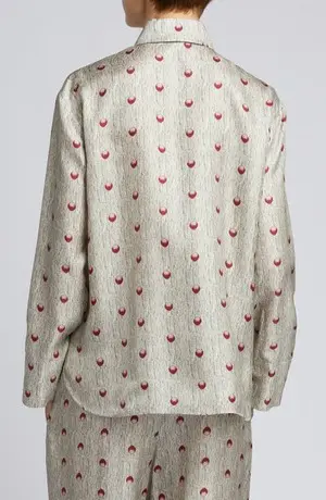 MM BY MAX MARA Ospite Dot Print Button-up Shirt