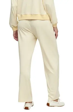 Barefoot Dreams Butterchic Piped Wide Leg Pants - Daffodil