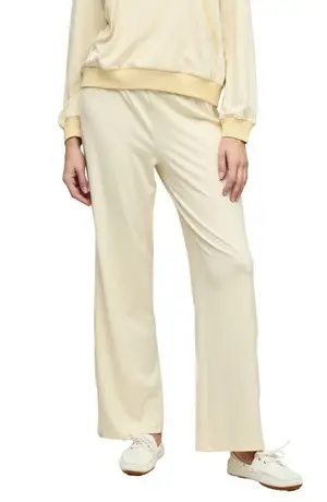 Barefoot Dreams Butterchic Piped Wide Leg Pants - Daffodil