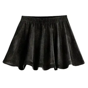 CITY THREADS Printed Circle Skirt - Black Sparkly Shimmer