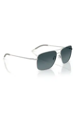 Oliver Spencer 58mm Polarized Gradient Aviator Sunglasses