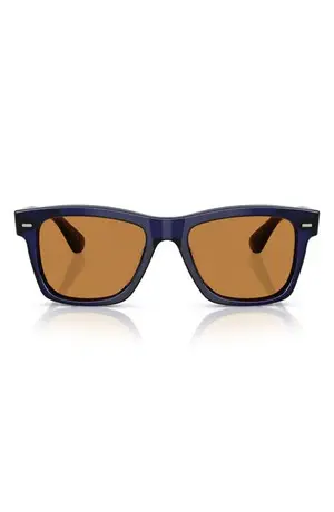 Oliver Spencer 54mm Pillow Sunglasses - Denim/cognac