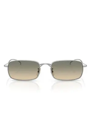 Oliver Spencer Tk-14 53mm Rectangular Sunglasses - Silver/enoki Gradient
