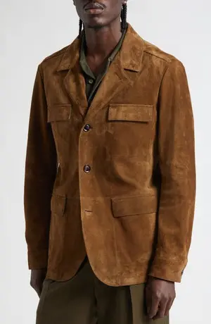 TOM FORD Suede Military Jacket