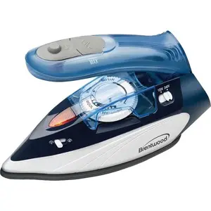 BRENTWOOD Dual-voltage Nonstick Travel Steam Iron - Blue