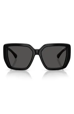 Burberry 54mm Square Sunglasses - Black/dark Grey