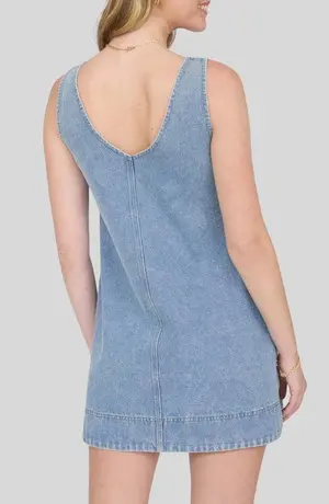 BLU PEPPER Sleeveless Denim Mini Dress