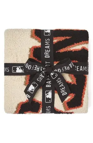 Barefoot Dreams X Mlb Cozychic® Stroller Blanket Giants Multi