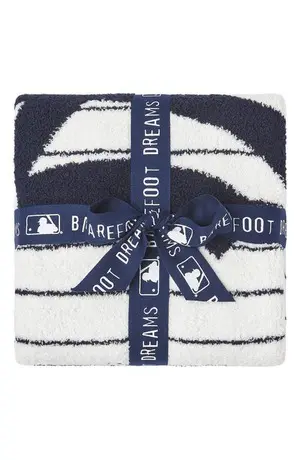 Barefoot Dreams X Mlb Cozychic® Stroller Blanket Yankees Multi
