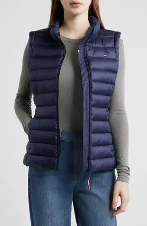 Tommy Hilfiger Quilted Packable Vest - Navy