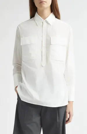UNDERCOVERISM Raw Edge Cotton Poplin Shirt
