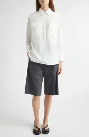UNDERCOVERISM Raw Edge Cotton Poplin Shirt